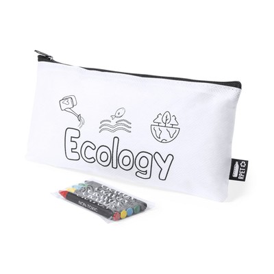 RPET pencil case for colouring, crayons - axpol.com.pl