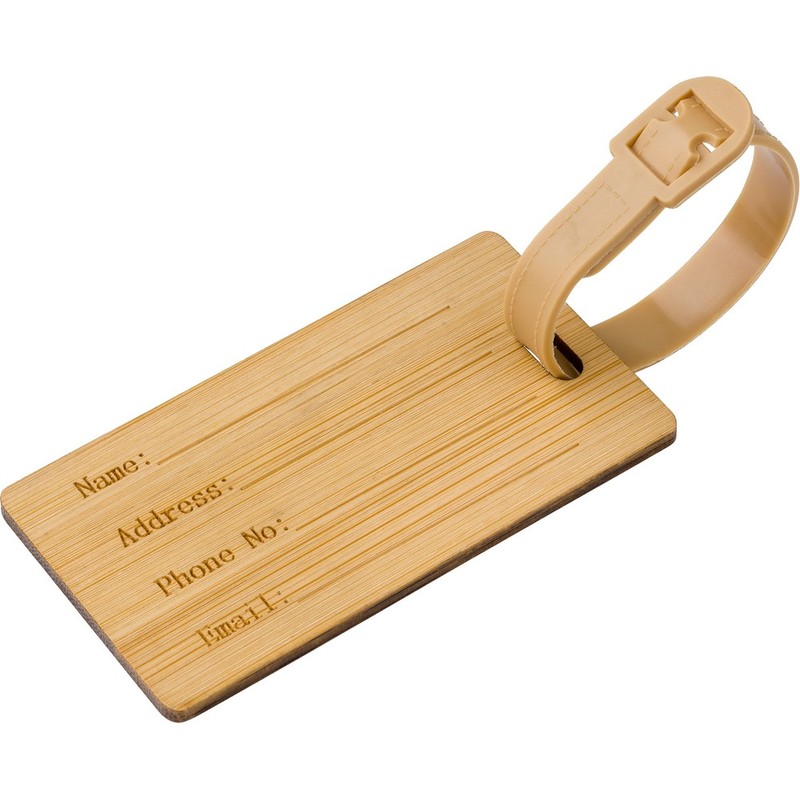 Bamboo luggage tag - axpol.com.pl